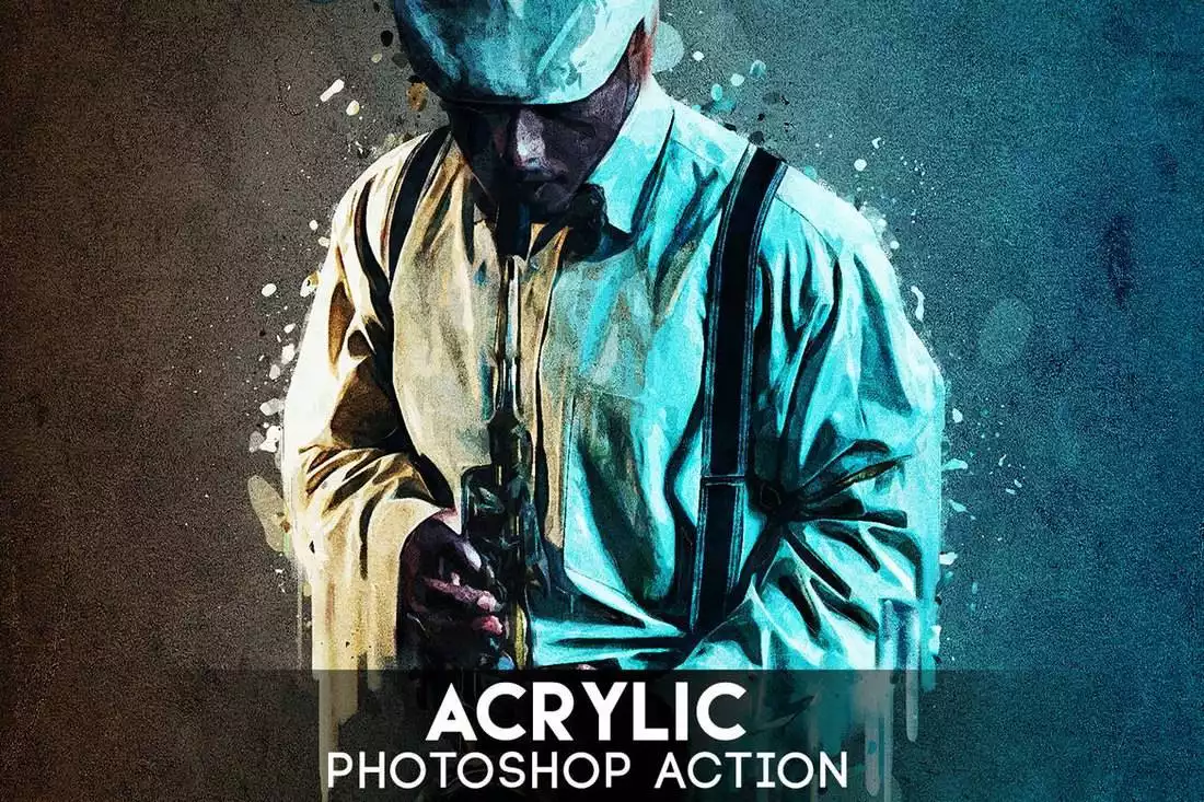 Acrylic Photoshop Action | Design Shack