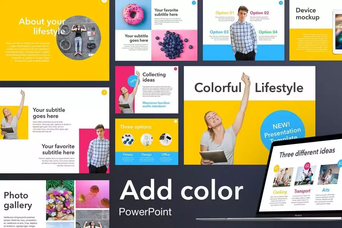 Add Color PowerPoint Template | Design Shack