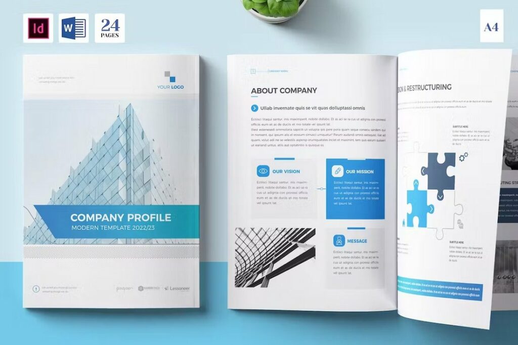 80+ Best Company Profile Templates (Word + PowerPoint) 2023 - personal ...