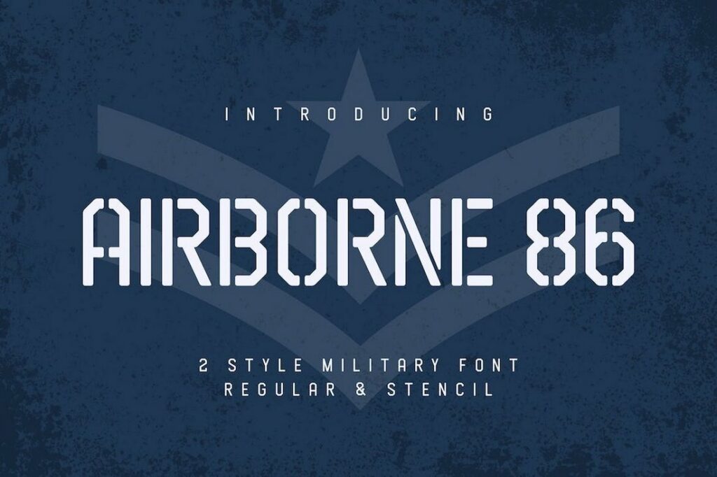 20+ Best Military & Army Fonts (Stencil Style) | Design Shack