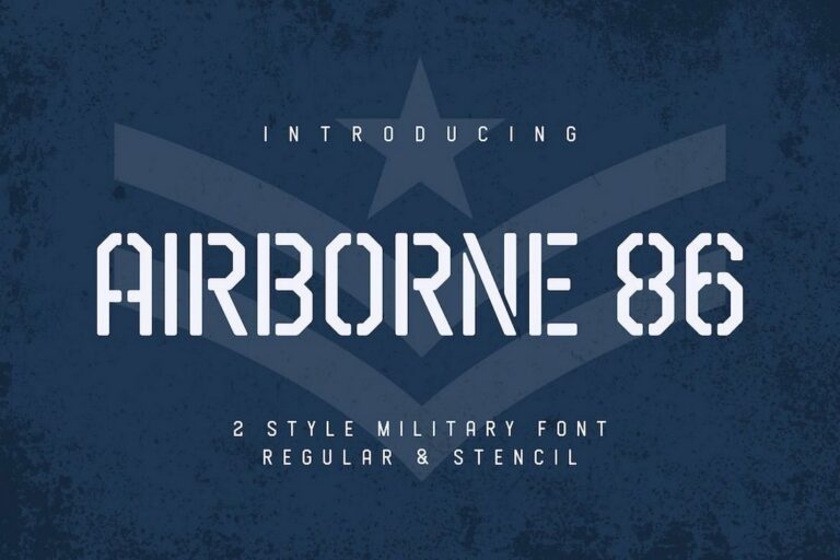 20+ Best Military & Army Fonts (Stencil Style) | Design Shack
