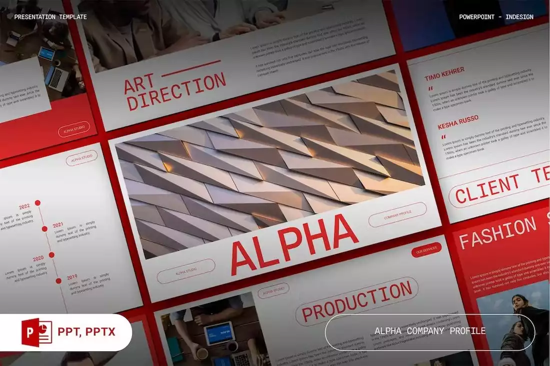 Alpha Company Profile Presentation | Design Shack