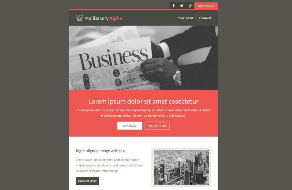 20+ Best Business Email Newsletter Templates (With Modern Responsive ...