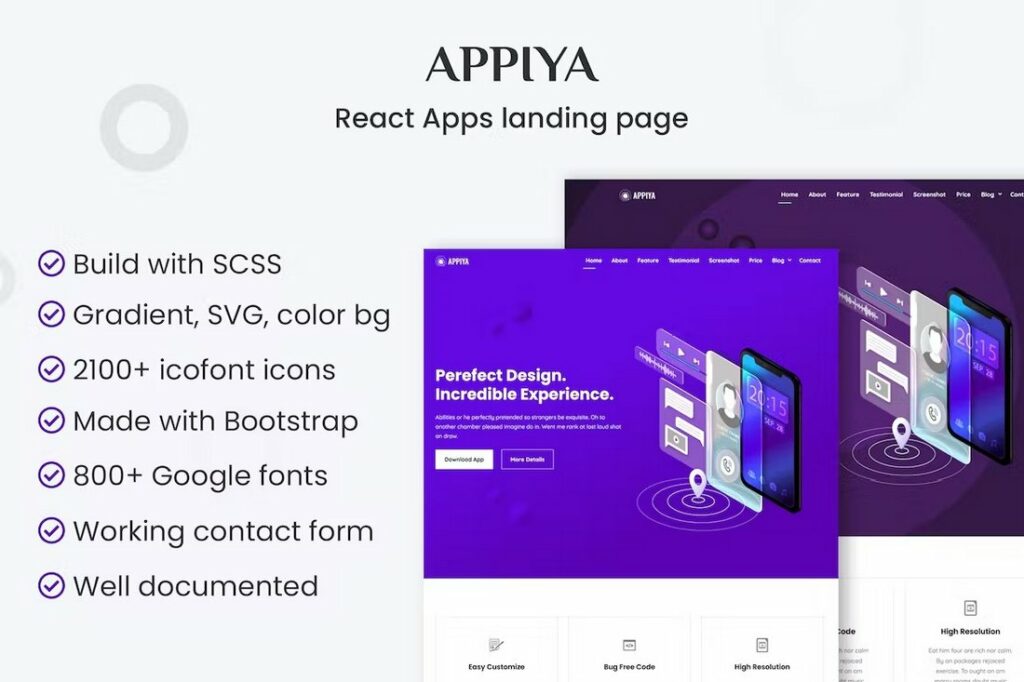 70+ Best App Landing Page Templates 2025 | Design Shack