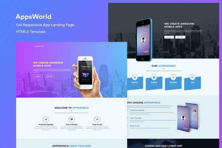 70+ Best App Landing Page Templates 2024 | Design Shack
