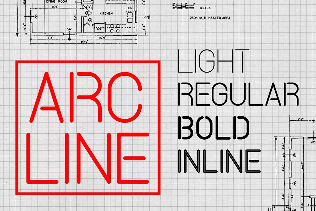 Arcline Stencil Font | Design Shack