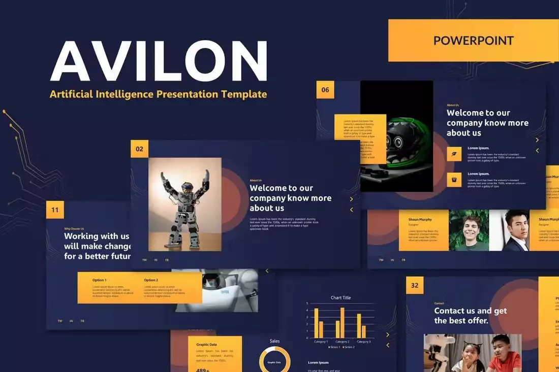 Artificial Intelligence Technology PowerPoint Template | Design Shack