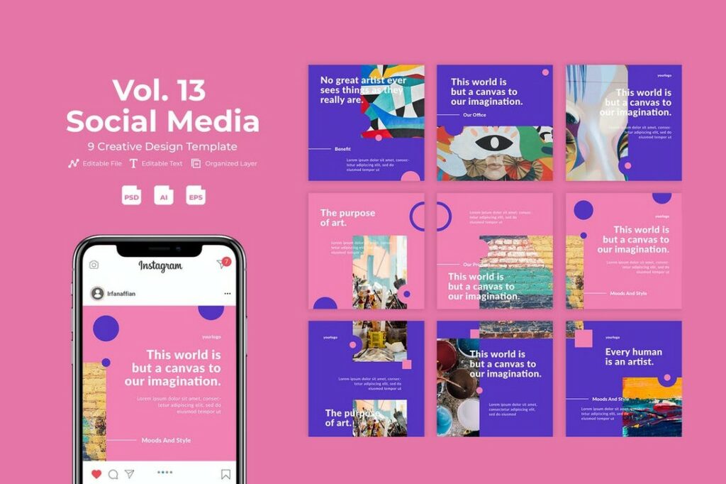 60+ Best Social Media Kit Templates & Graphics 2023 | Design Shack