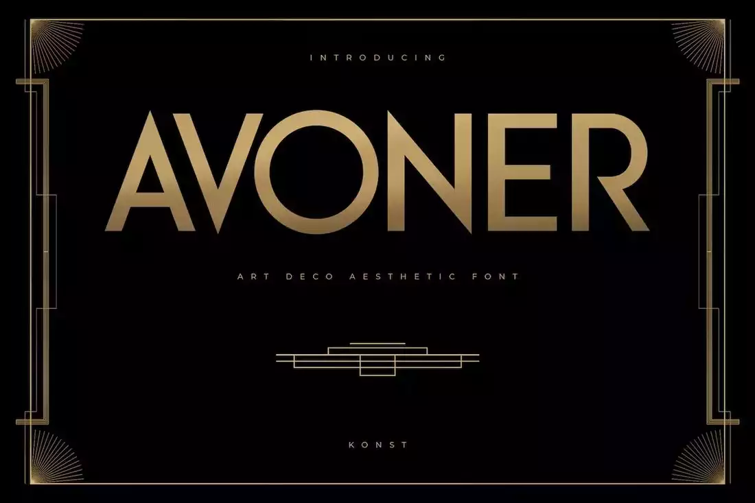 Avoner Elegant Art Deco Fonts | Design Shack