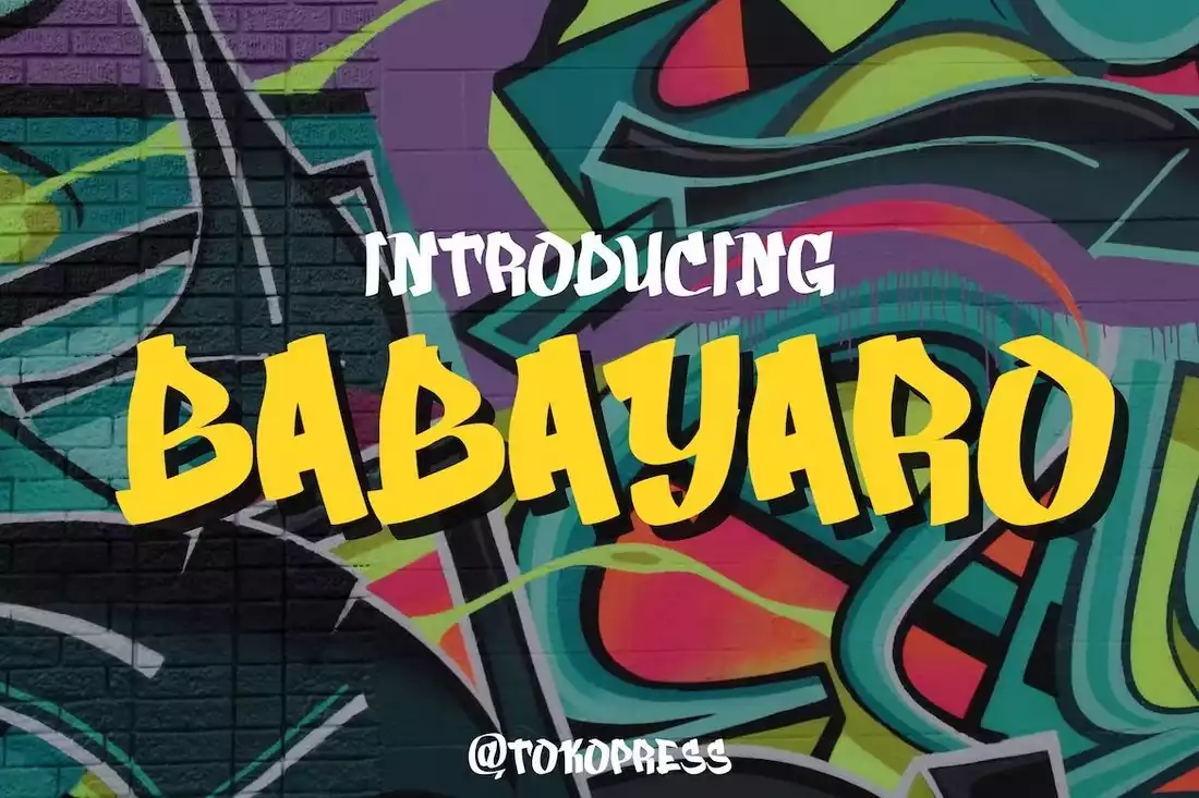 BABAYARO Bold Graffiti Font | Design Shack