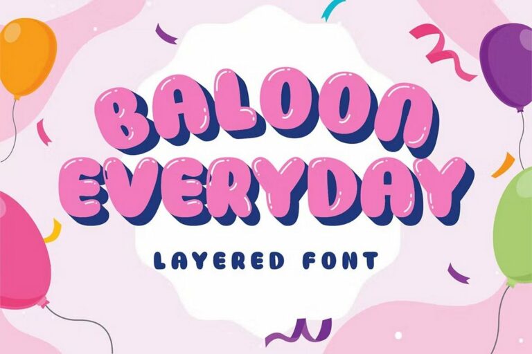 25+ Font Gelembung & Balon Terbaik (Gratis & Premium) - desainae.com