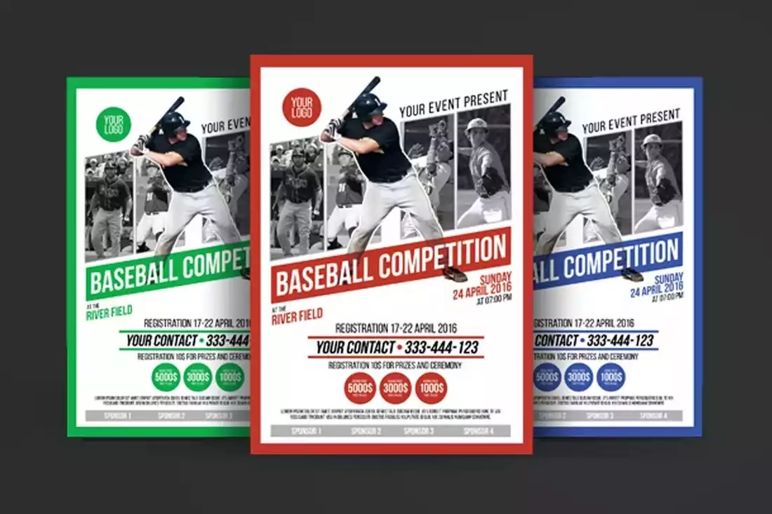 Baseball Competition Sports Flyer Template | Design Shack