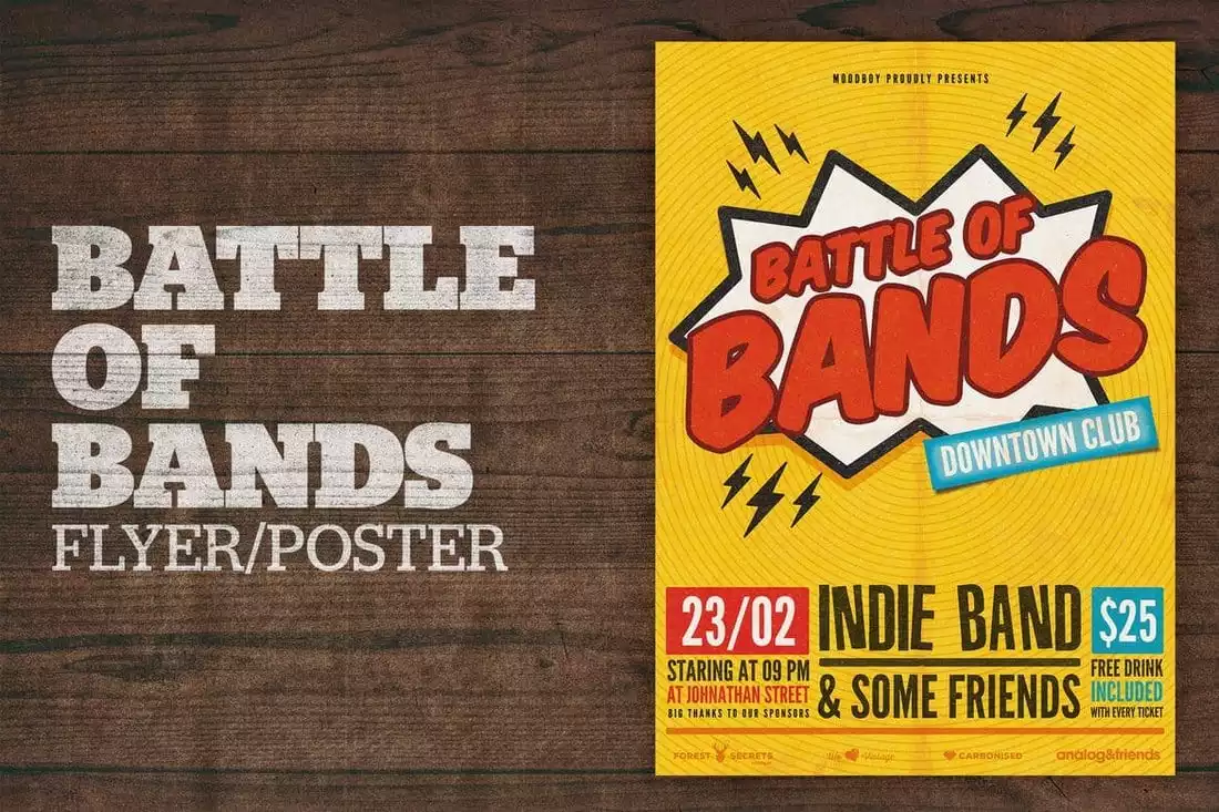 Battle of Bands Poster Flyer Template | Design Shack