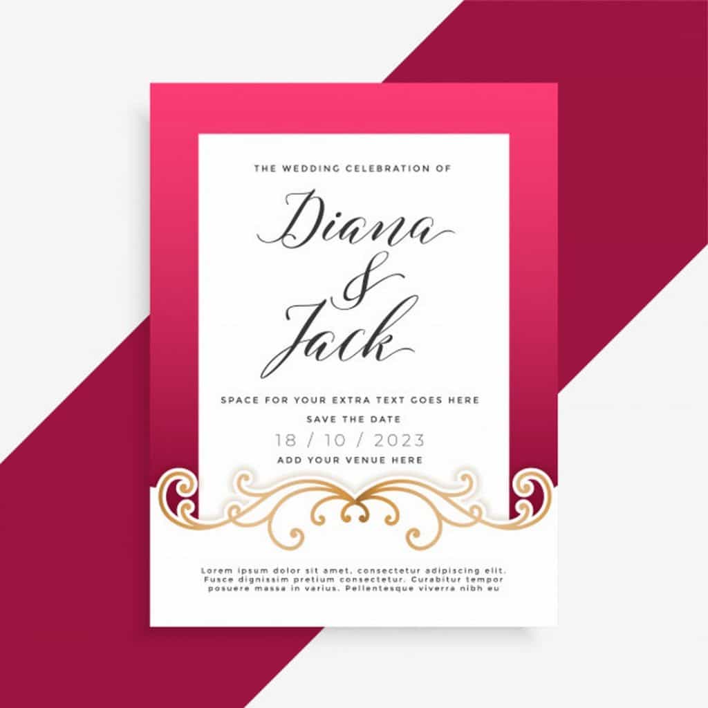 20+ Best Free Invitation Templates | Design Shack