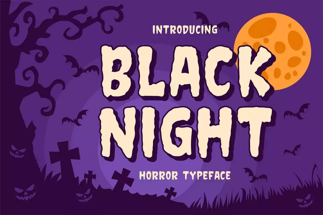 Black Night Horror Comic Font | Design Shack