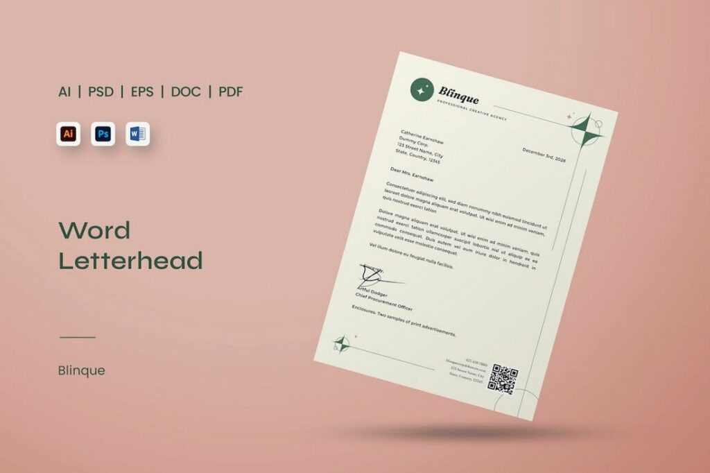 30+ Templat Kop Surat Microsoft Word Terbaik (+ Tip Desain Kop Surat ...