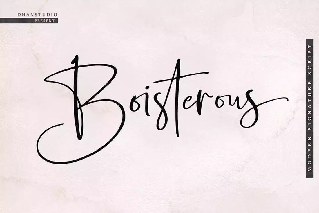 Boisterous Font | Design Shack