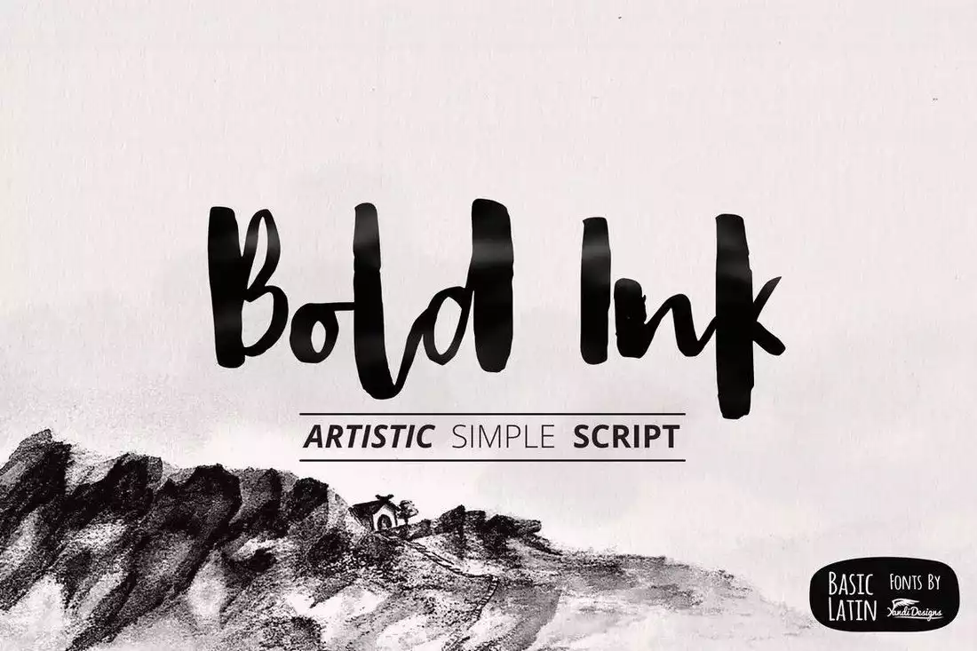 Bold Ink Simple Font | Design Shack