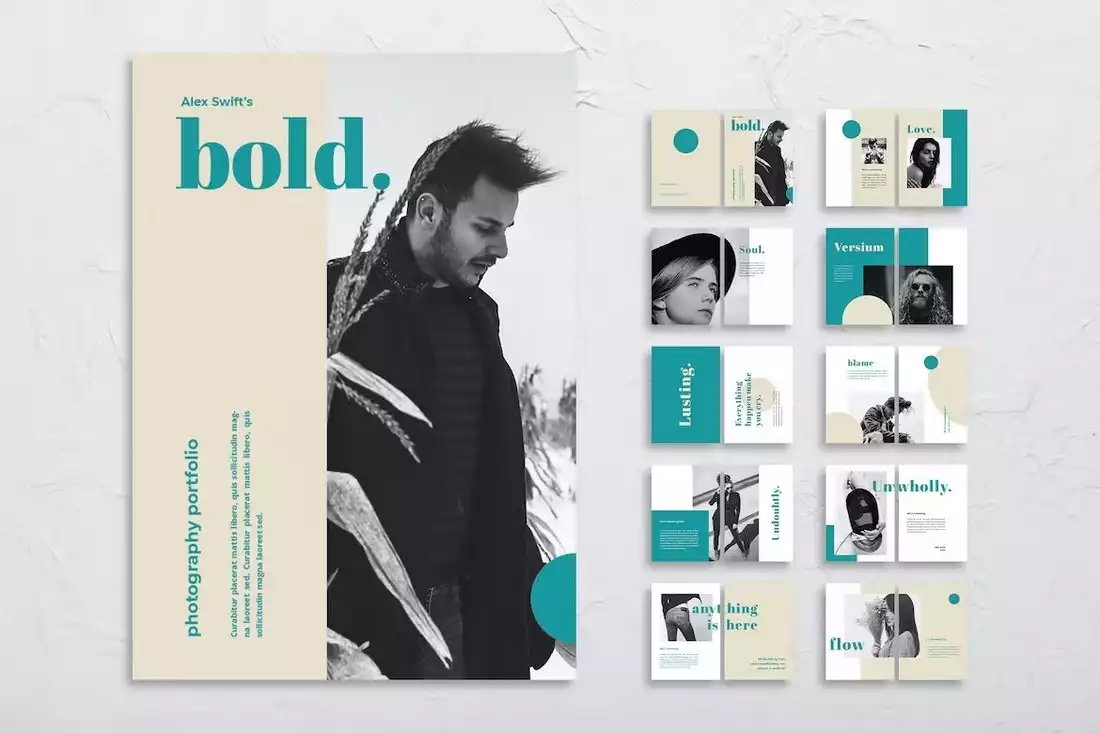 Bold Photography Portfolio InDesign Template | Design Shack