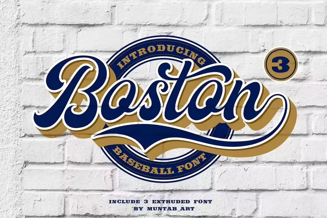 Boston Baseball Script Font | Design Shack