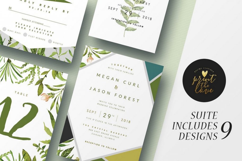 70+ Gorgeous Wedding Invitation Templates | Design Shack