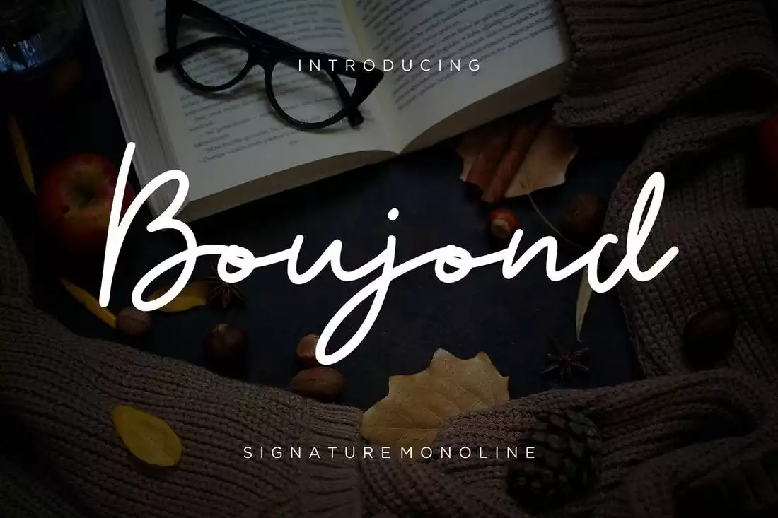 Boujond Signature Monoline Font | Design Shack