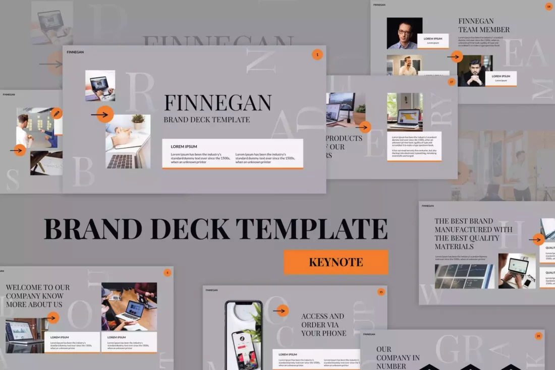 Finnegan Brand Deck Keynote Template | Design Shack