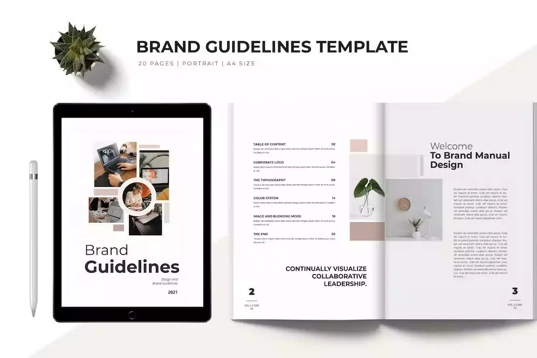 Brand Guidelines Word Business Template | Design Shack