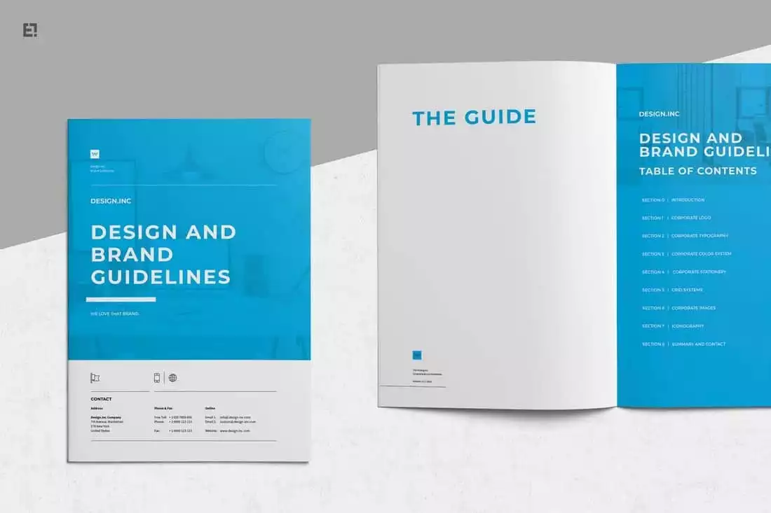 Brand Manual Brochure Template | Design Shack