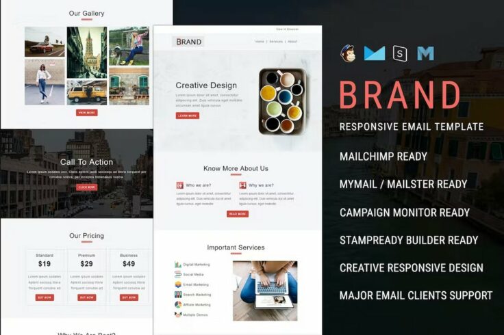 60+ Modern Responsive Email Templates 2025 | Design Shack