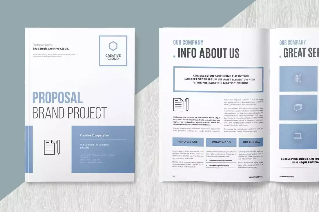 Brand Project Proposal Word & INDD Template | Design Shack