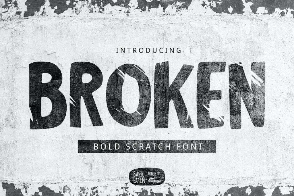 10+ Best Broken & Cracked Fonts for Eye-Catching Design | Design Shack