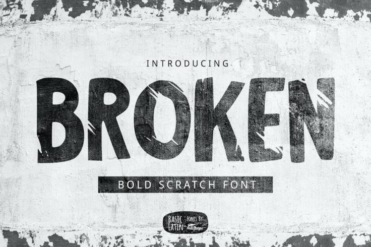 20+ Highest-Rated Broken & Cracked Fonts for Eye-Catching Design ...