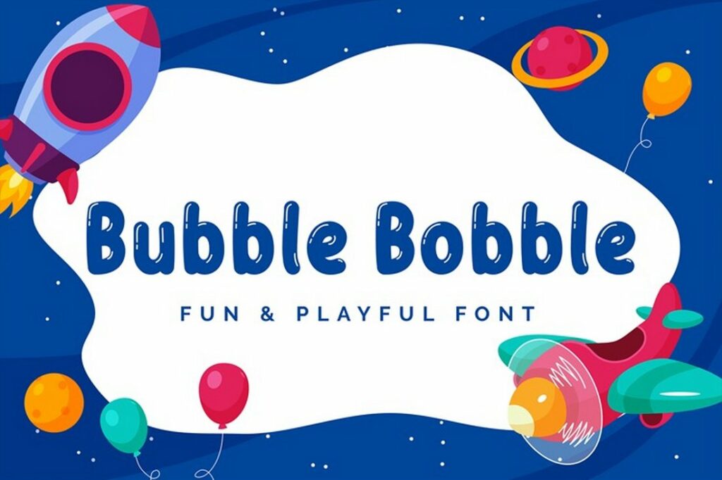 25+ Font Gelembung & Balon Terbaik (Gratis & Premium) – desainae.com