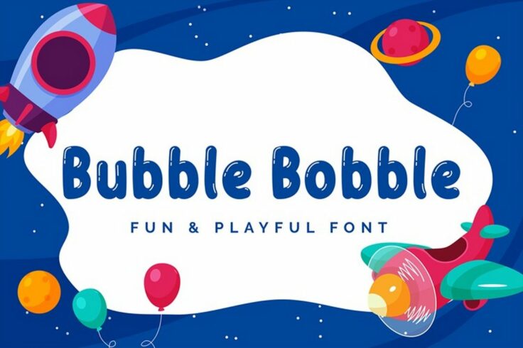 25+ Font Gelembung & Balon Terbaik (Gratis & Premium) - desainae.com