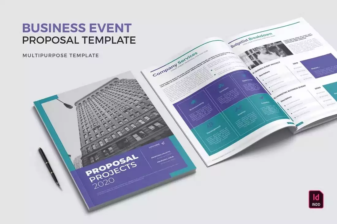 Business Event Proposal InDesign Template | Design Shack