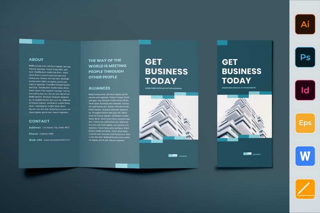 Microsoft Word Inside Brochure Template Vileditor