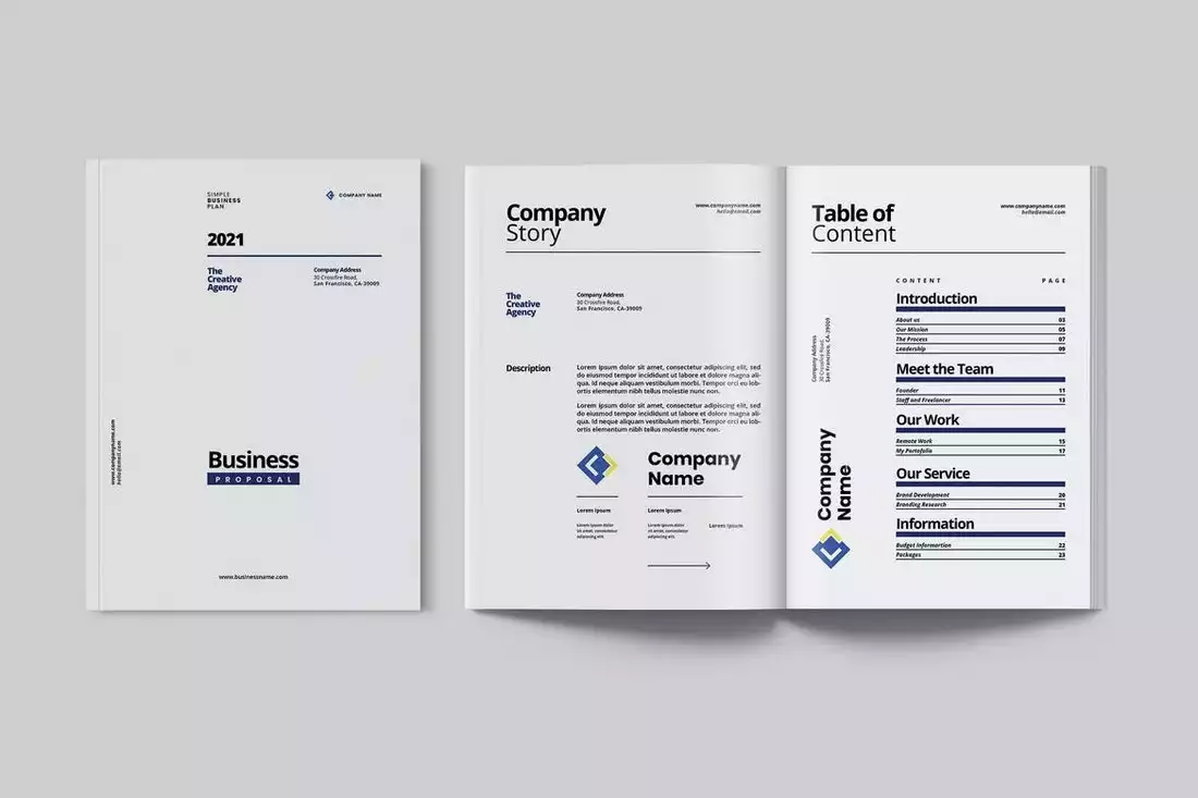 Business Proposal & Profile Word Template | Design Shack