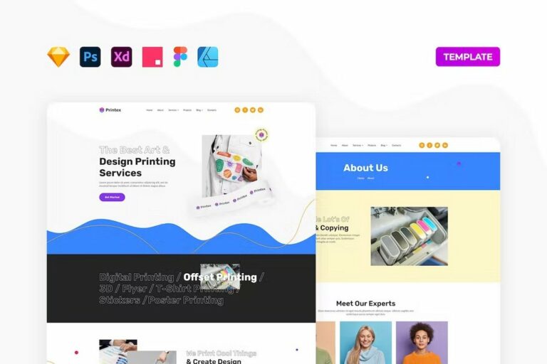 45+ Best Adobe XD Website Templates (Free & Pro) | Design Shack