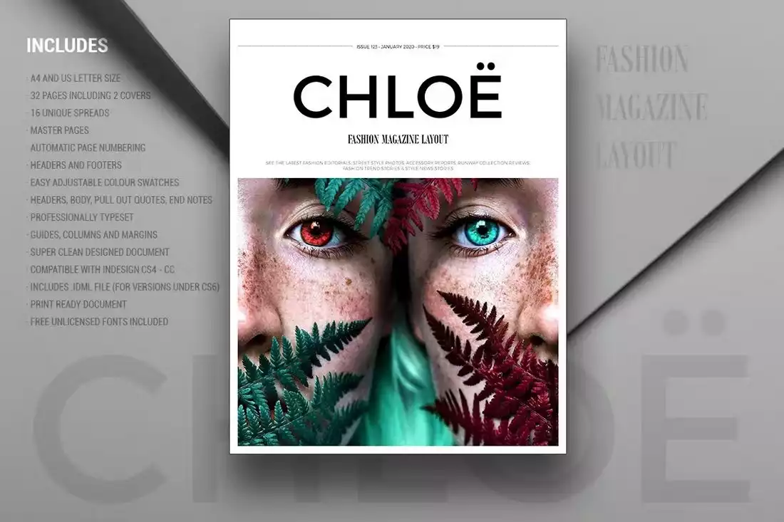 CHLOË InDesign Fashion Magazine Template | Design Shack