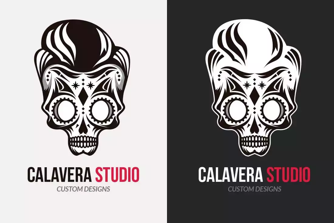 Calavera Studio Vintage Logo Template | Design Shack