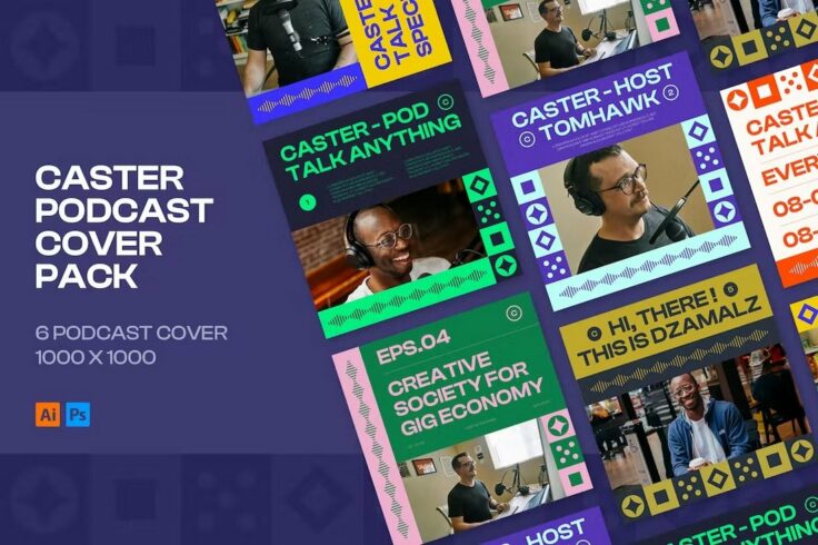 20+ Best Podcast Cover Art Templates | Design Shack