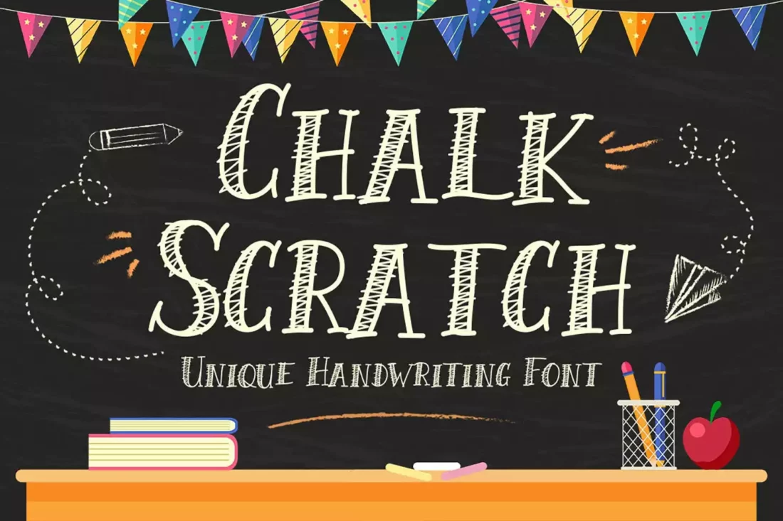 Chalk Scratch Typeface | Design Shack