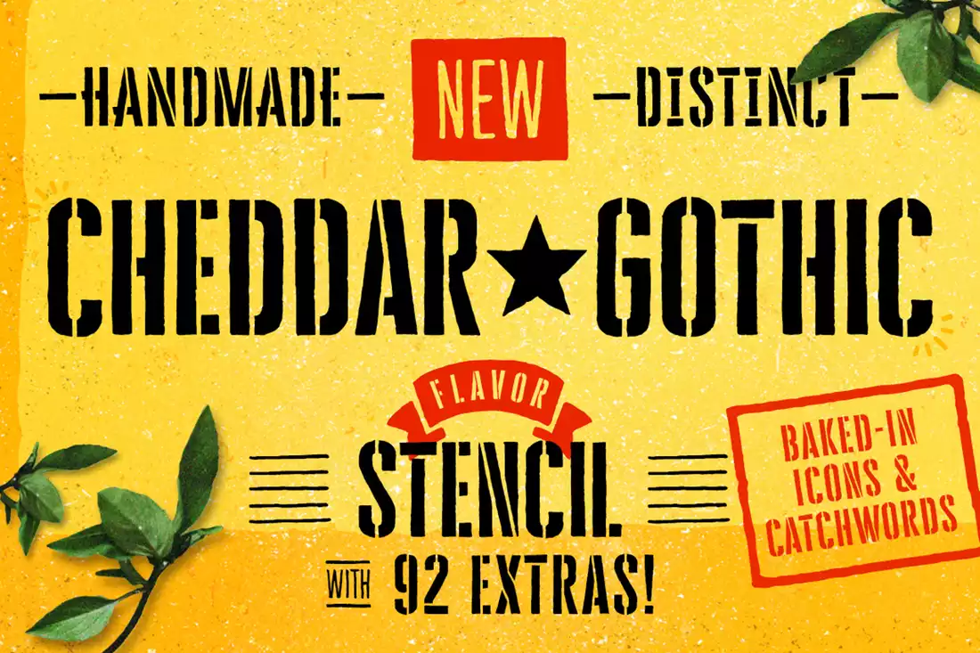 Cheddar Gothic Font | Design Shack