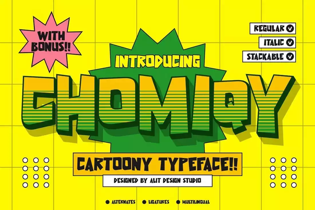 Chomiqy Unique Comic Font | Design Shack