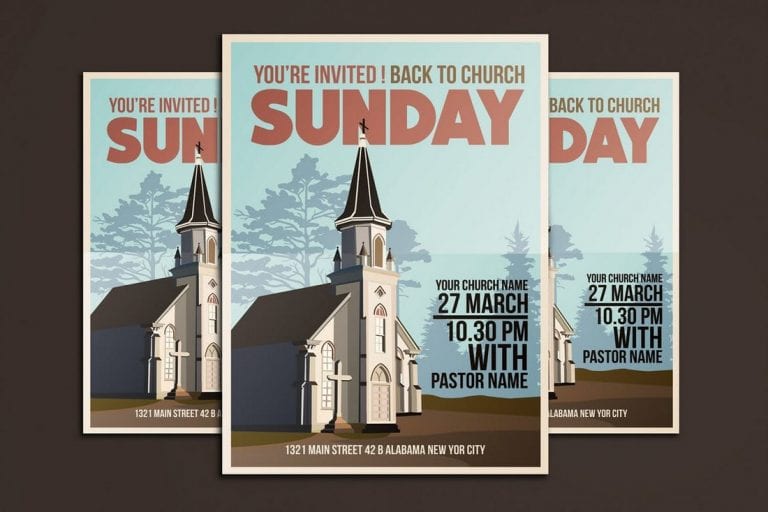 25+ Church Bulletin & Newsletter Templates | Design Shack