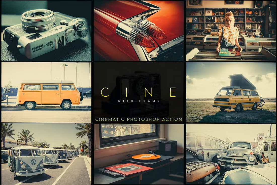 Cine Cinematic Instagram Photoshop Action | Design Shack