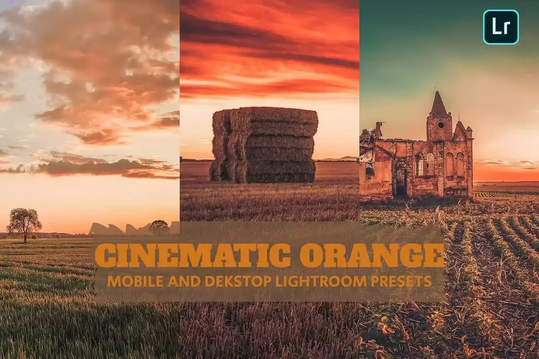Cinematic Orange Landscape Lightroom Presets | Design Shack