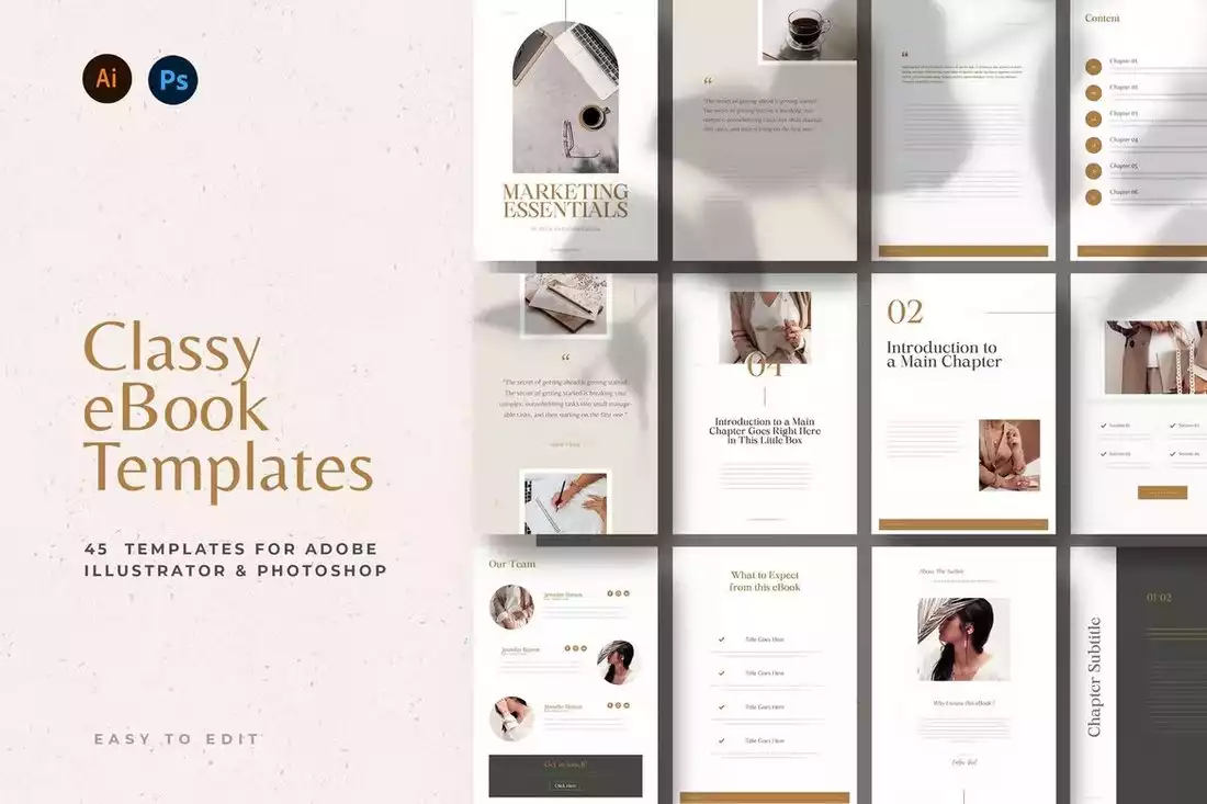 Classy & Minimal eBook Templates | Design Shack
