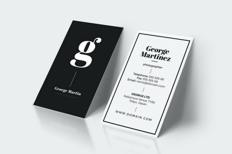30+ Minimal Business Card Design Templates for 2025 | Design Shack